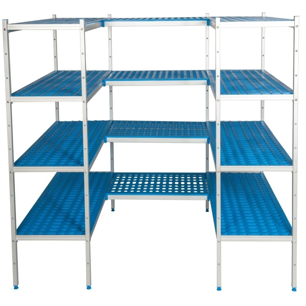 Regał łącznikowy 4-półkowy głęb. 50 cm 1PD-54+8P-105+16UM | ALUSHELF 50493